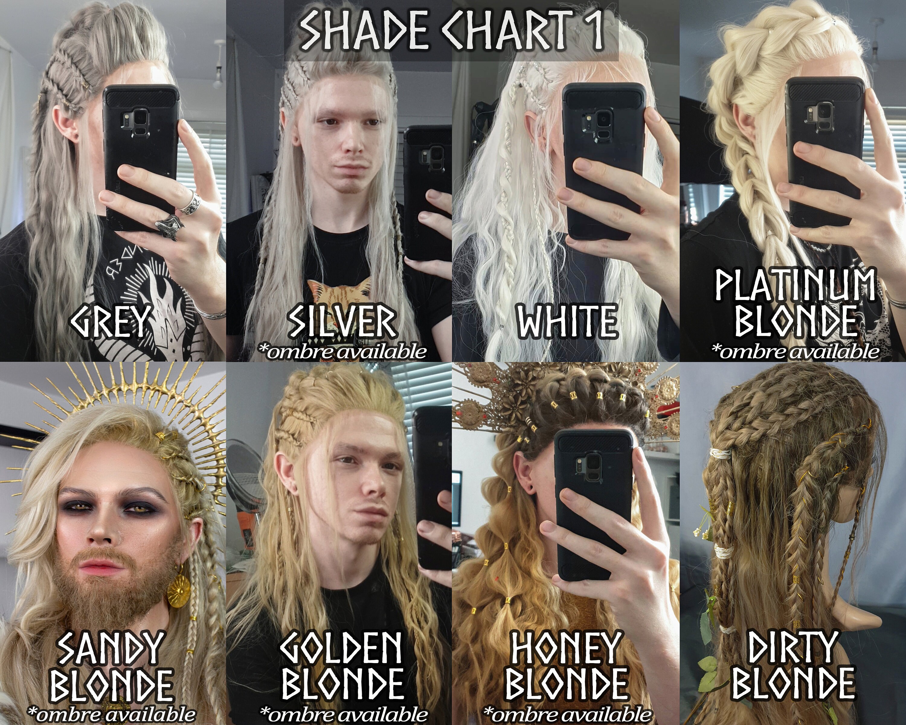 Elven Raider Lace Front Braided Wig Including Hair - Etsy UK
