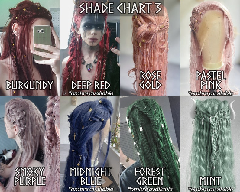 Wood Elf Lace Front Braided Wig Including Hair Accessories - Etsy