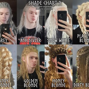 Vikings: Torvi Lace Front Braided Wig Including Hair Rings, Cosplay Wig ...