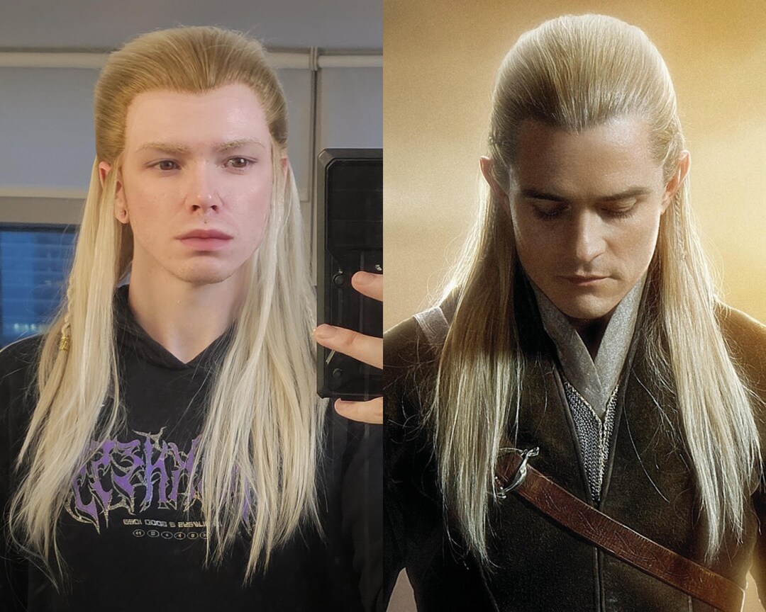 Legolas Lace Front Braided Wig, Lord of the Rings, Legolas Cosplay ...