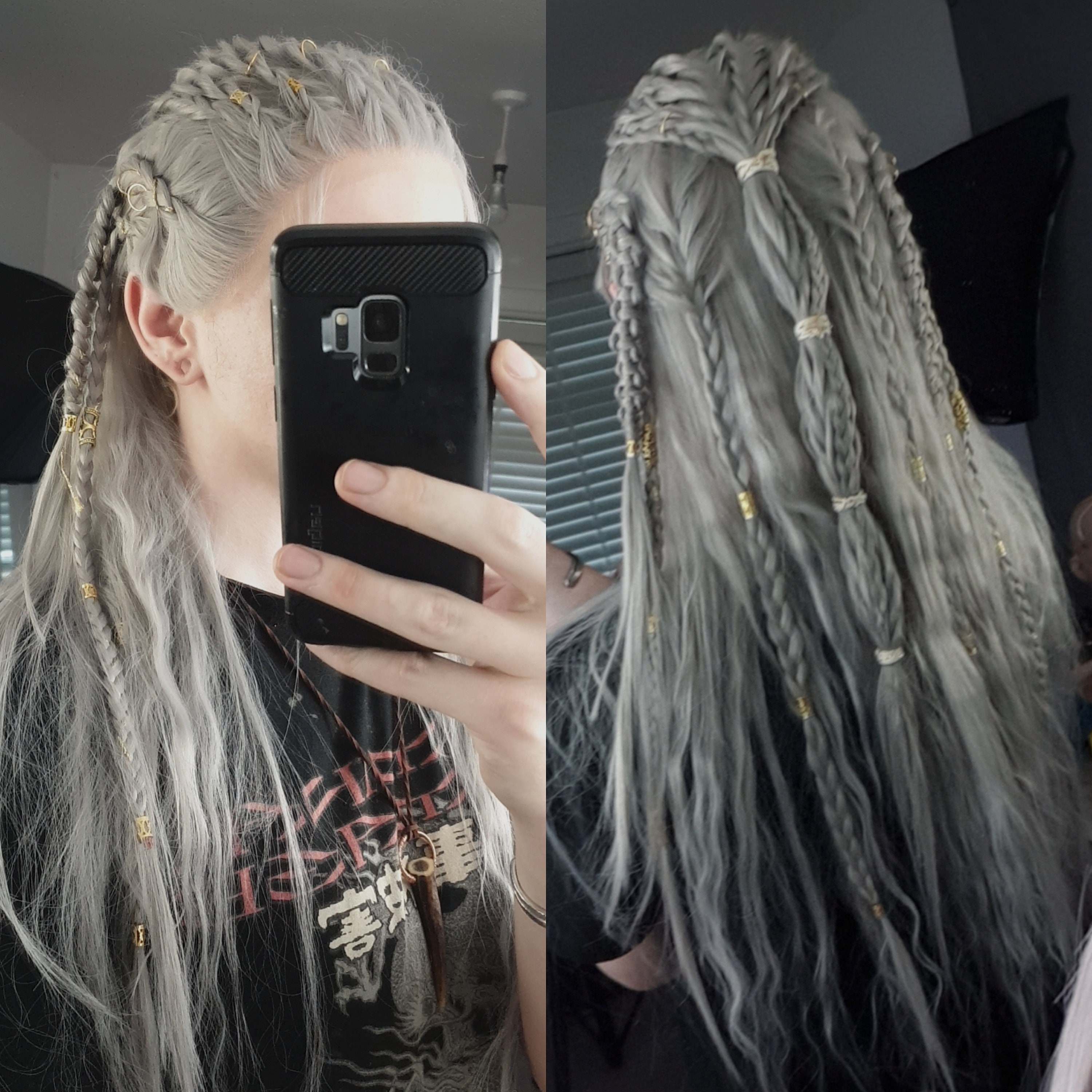 Ragnar Inspired Lace Front Wig Including Hair Accessories - Etsy