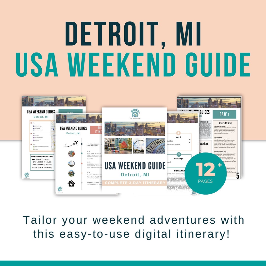 Detroit, MI Weekend Itinerary | USA Weekend Guides | Detroit Itinerary ...