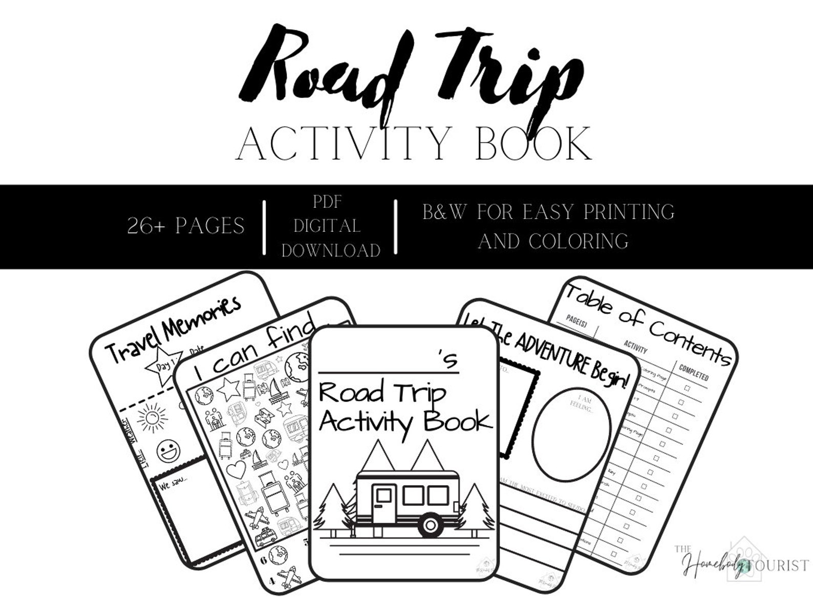 Road Trip Activity Book | Etsy