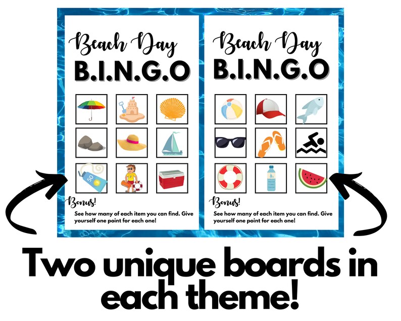 BINGO Scavenger Hunts- Road Trips, Beach Day, Backyard, and Camping ...