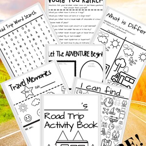 Road Trip Activity Book | Etsy