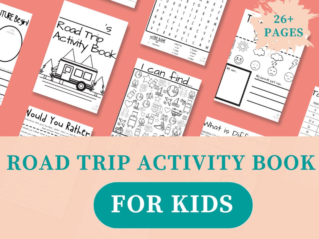Road Trip Activity Book - Etsy