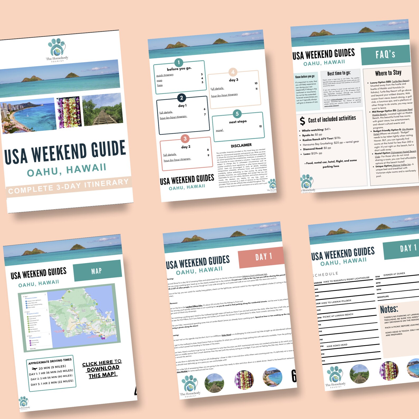 Oahu, Hawaii Weekend Itinerary | USA Weekend Guides | Oahu Itinerary ...
