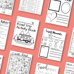Road Trip Activity Book - Etsy