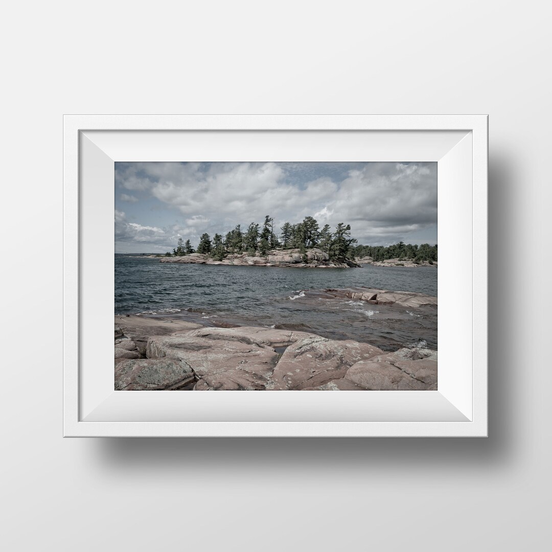 Windswept Pine Trees on Island in Georgian Bay Photo Print - Killarney ...