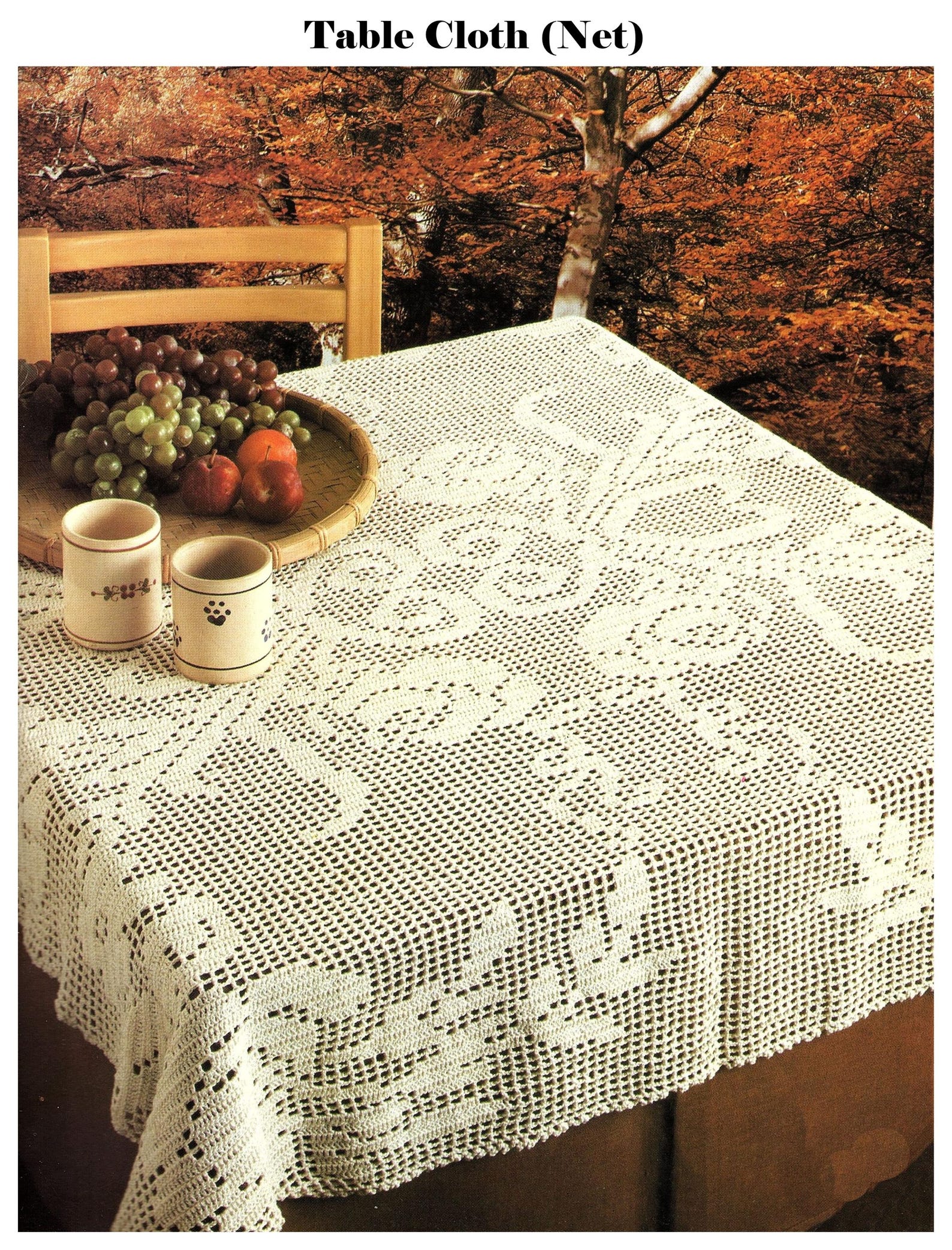 Table Cloth net vintage Thread Crochet PDF DOWNLOAD - Etsy