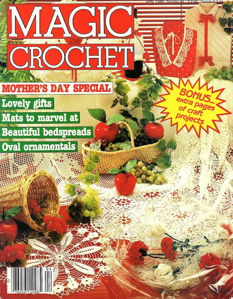 Magic Crochet No. 41, April 1986 - DOWNLOAD ONLY - Etsy