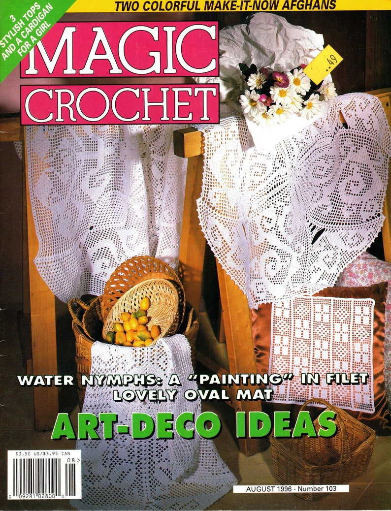 Magic Crochet No. 103, August 1996 - DOWNLOAD ONLY - Etsy