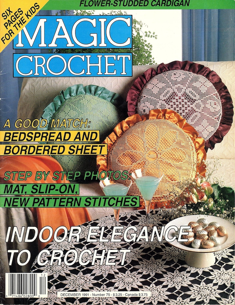 Magic Crochet No. 75, December 1991 - DOWNLOAD ONLY - Etsy