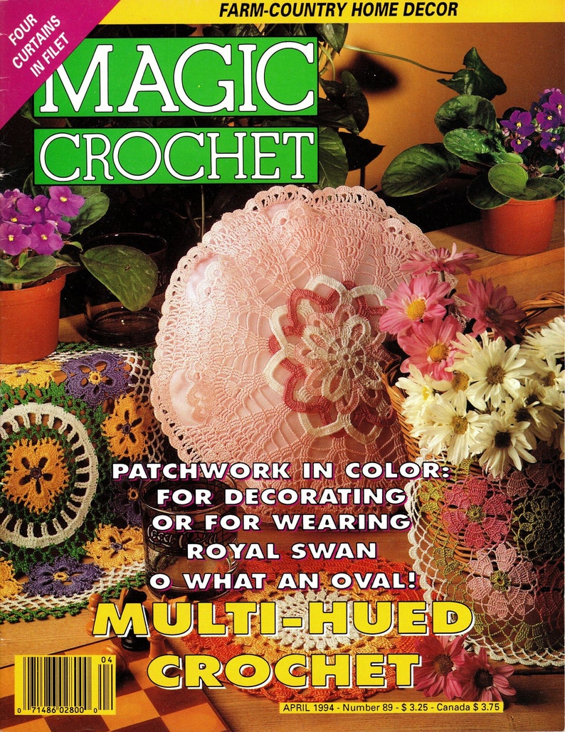 Magic Crochet No. 89, April 1994 - DOWNLOAD ONLY - Etsy