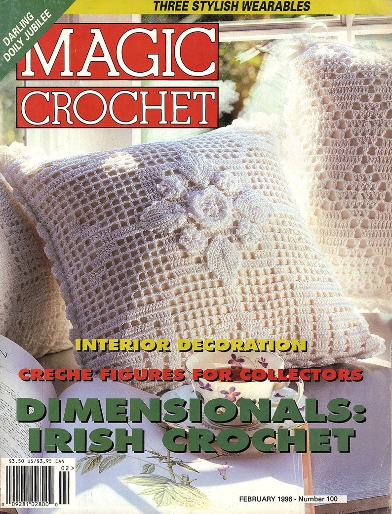 Magic Crochet No. 100, February 1996 - DOWNLOAD ONLY - Etsy