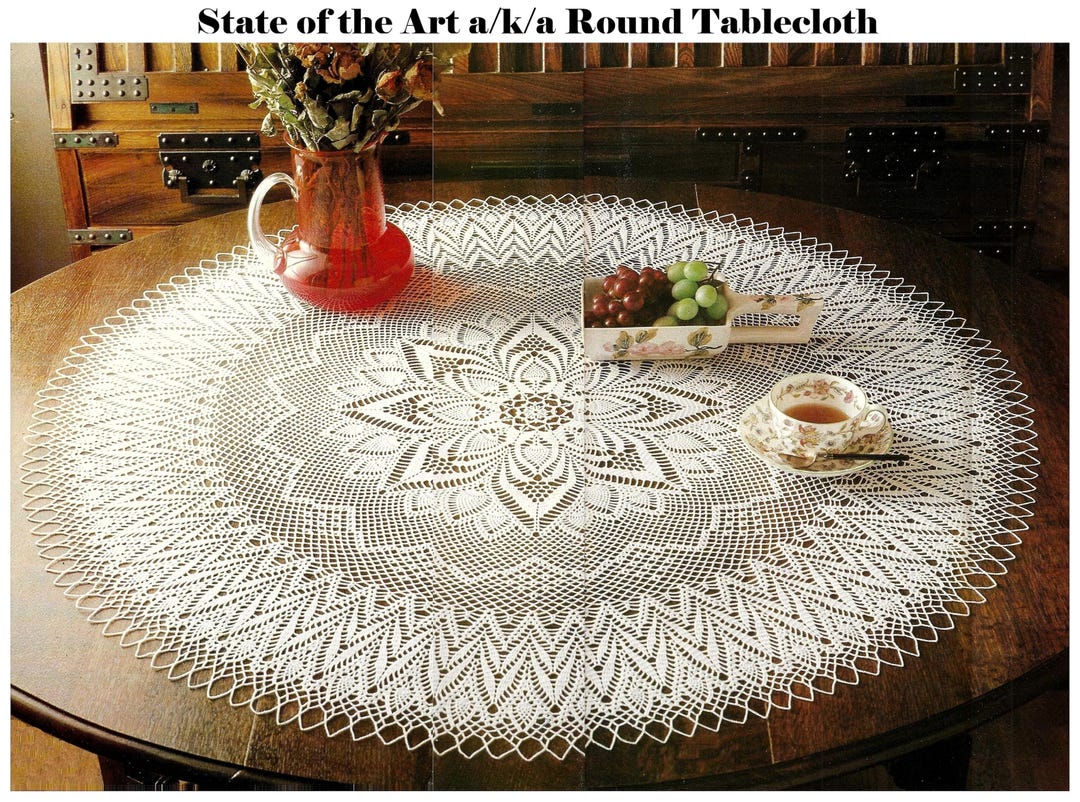 State of the Art Aka Round Tablecloth (vintage Thread Crochet) PDF ...