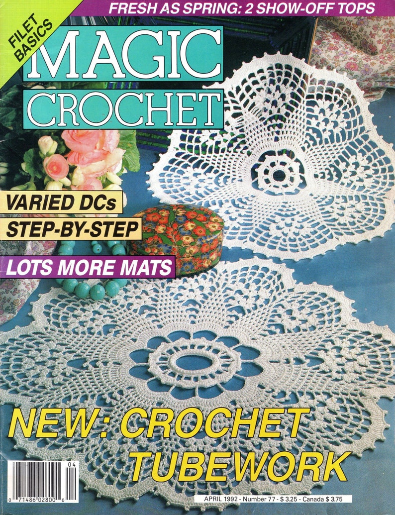 Magic Crochet No. 77, April 1992 - DOWNLOAD ONLY - Etsy