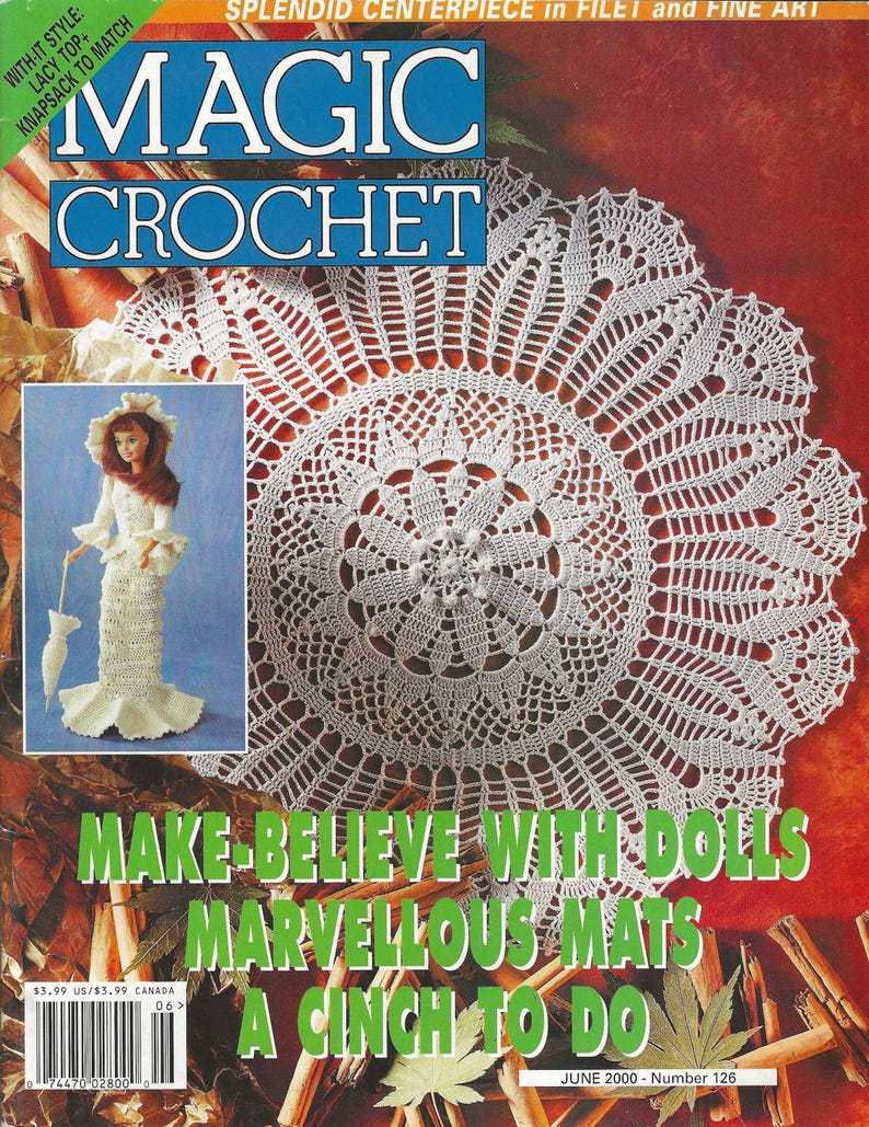 Magic Crochet No. 126, June 2000 - DOWNLOAD ONLY - Etsy