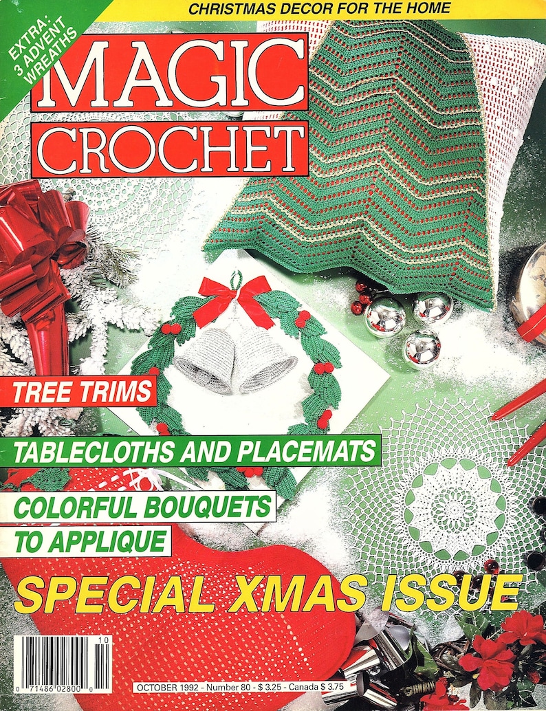 Magic Crochet No. 80, October 1992 - DOWNLOAD ONLY - Etsy