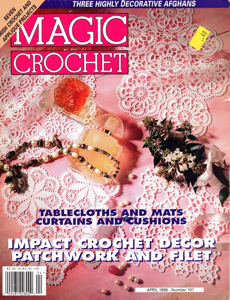 Magic Crochet No. 101, April 1996 - DOWNLOAD ONLY - Etsy