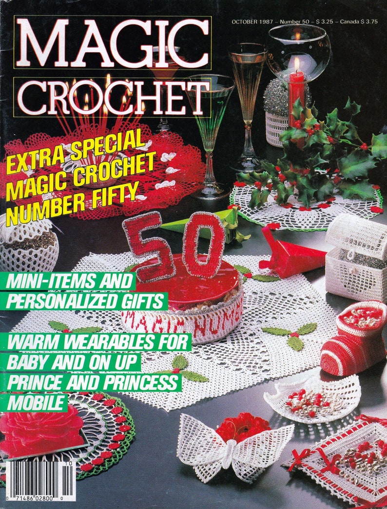 Magic Crochet No. 50, October 1987 - DOWNLOAD ONLY - Etsy