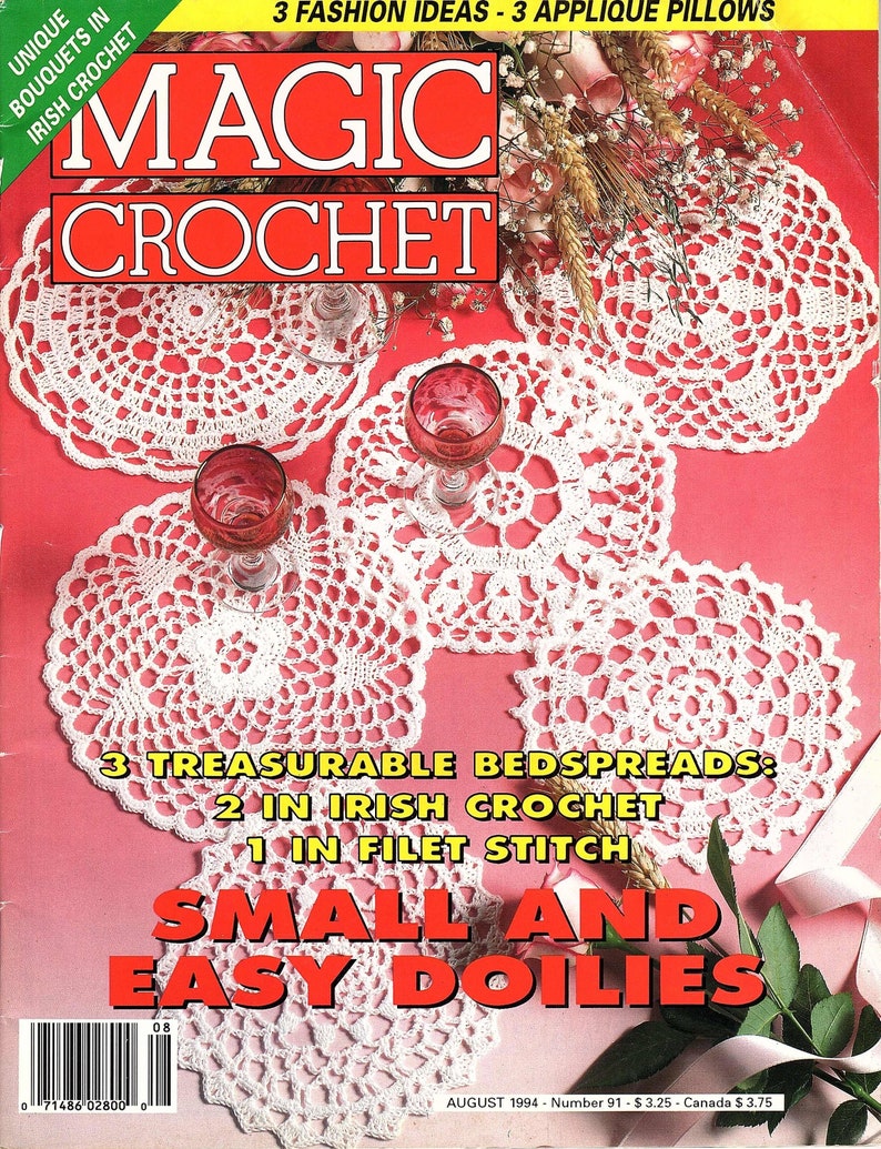 Magic Crochet No. 91, August 1994 - DOWNLOAD ONLY - Etsy