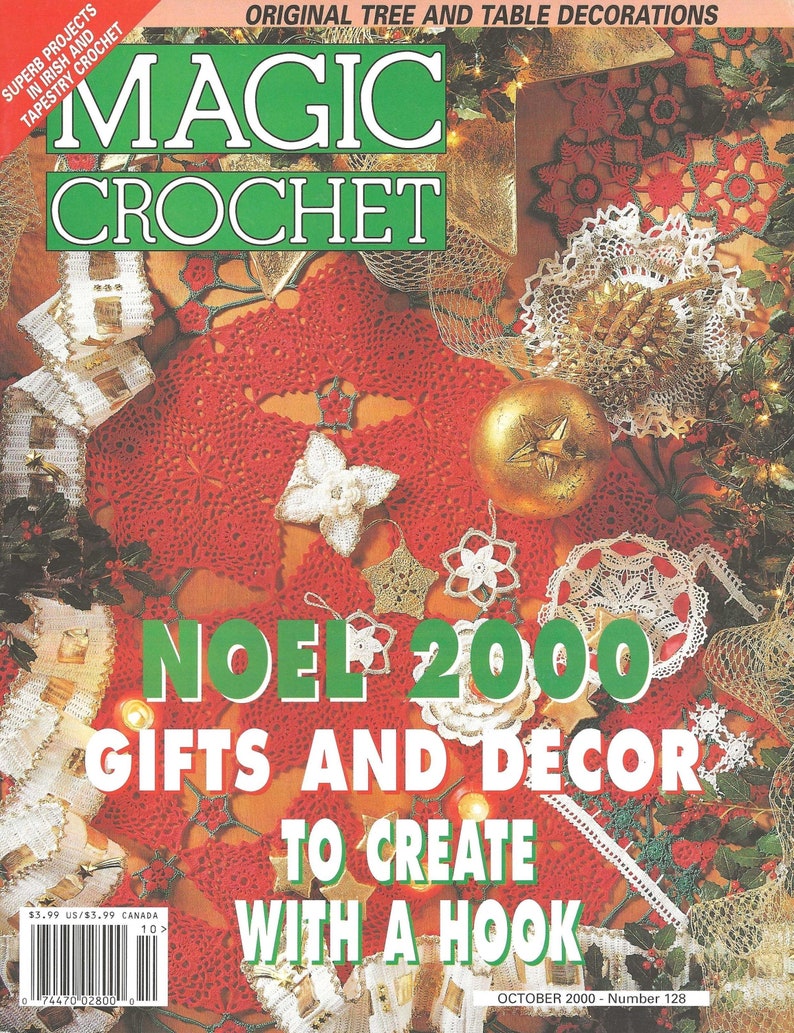 Magic Crochet No. 128, October 2000 - DOWNLOAD ONLY - Etsy