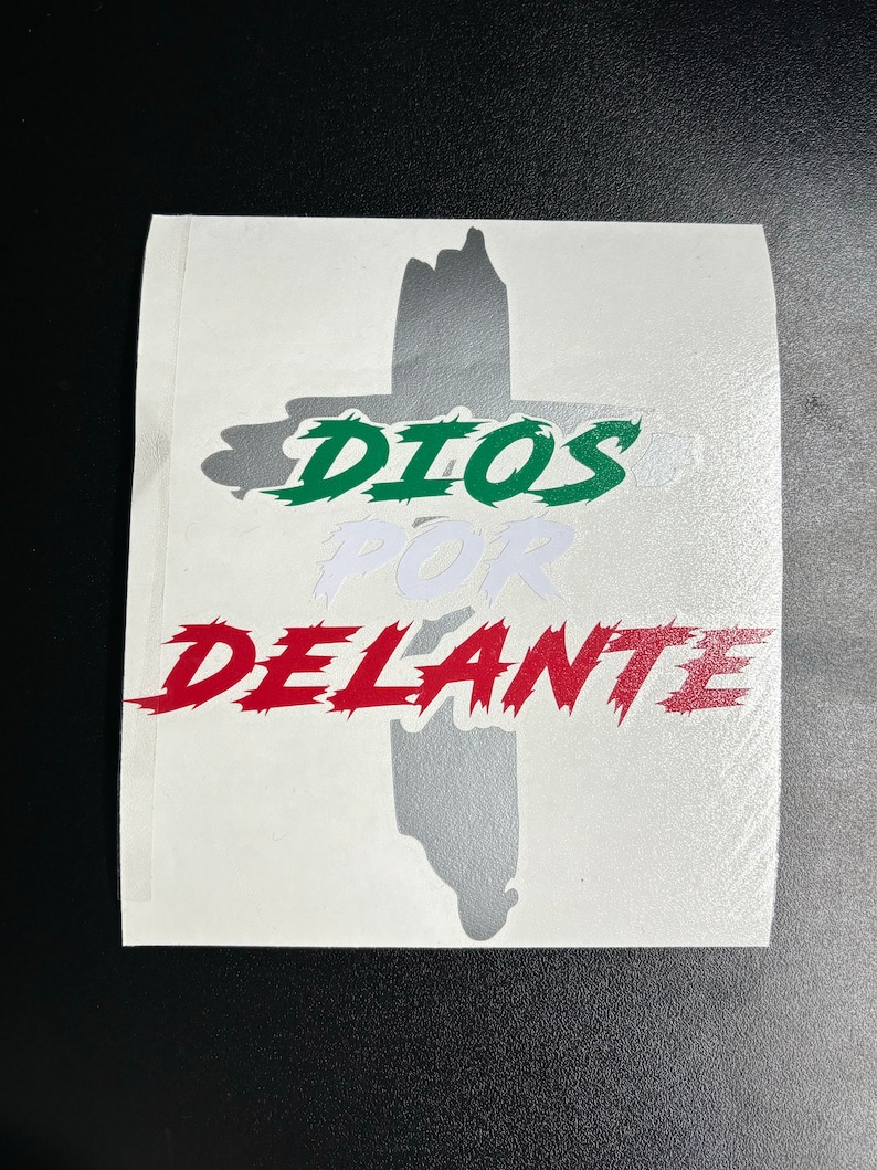 Dios Por Delante Decal - Etsy