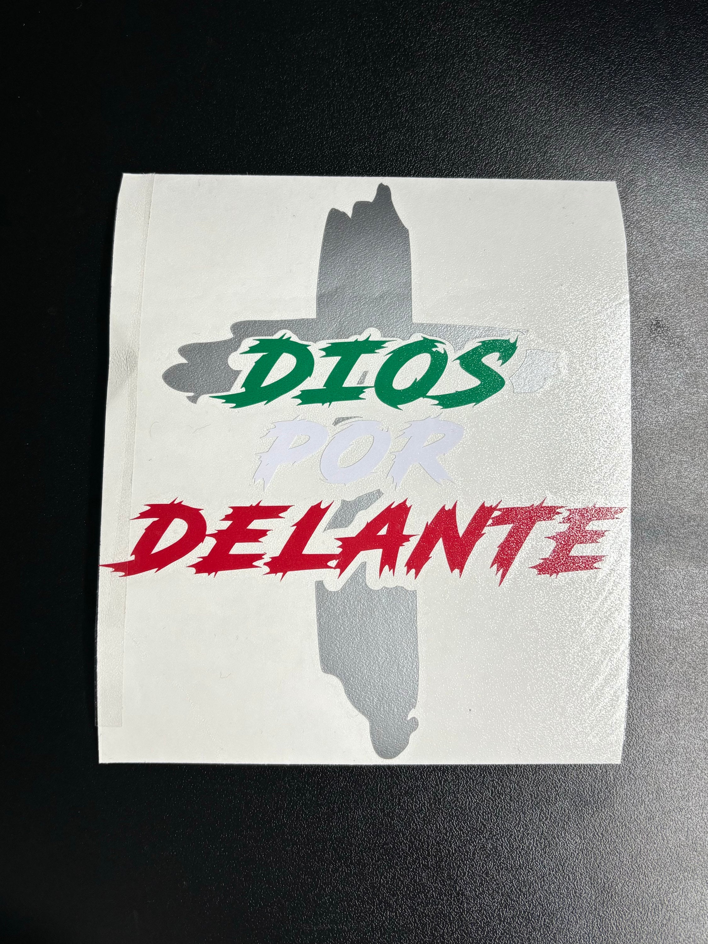 Dios Por Delante Decal - Etsy