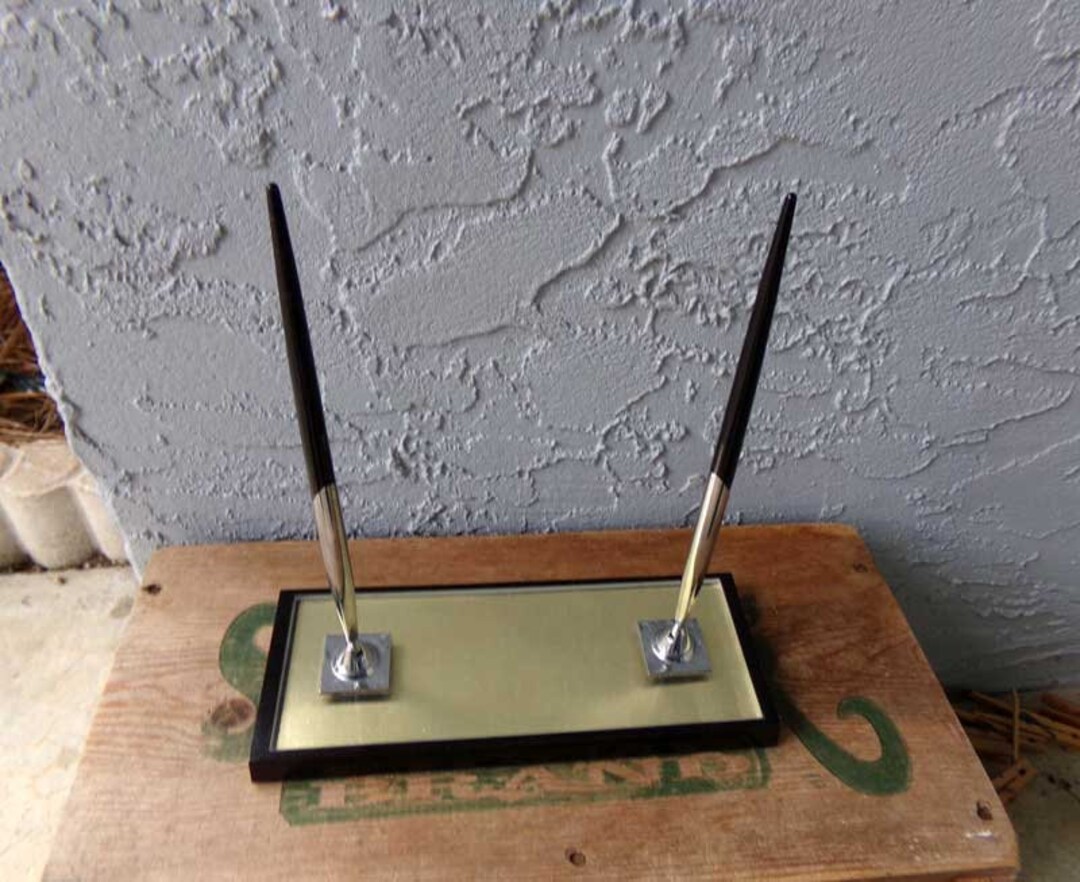 Sheaffer Desk Pen Set, Sheaffer Pen Holder, Vintage Shaeffer Pen Set ...