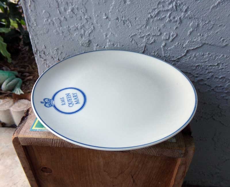 R.M.S. Queen Mary Dish Queen Mary Dinner Plate Cruise Ship - Etsy