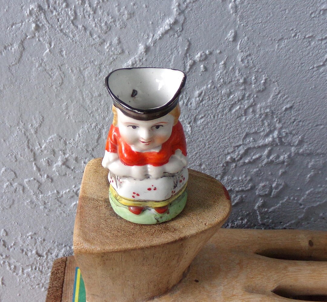 Miniature Toby Style Pitcher, Woman Face Pitcher, Vintage Face Pitcher ...