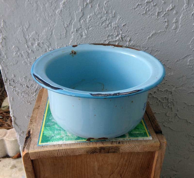 Blue Duck Enamel Chamber Pot, Duck Chamber Potty, Blue Potty, Enamel ...