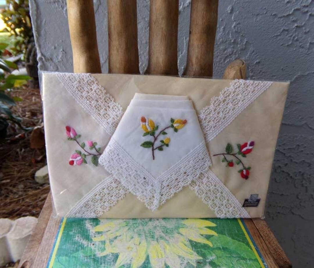 Rein Maco Gekammt Handkerchief Set, German Handkerchief Set ...