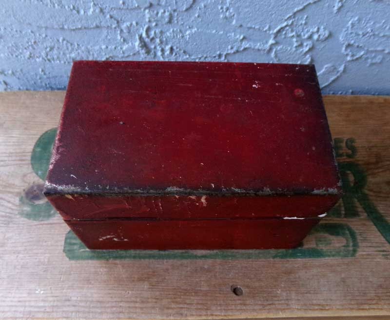 Red Metal File Box Red Metal Index Card File Box Vintage Red - Etsy