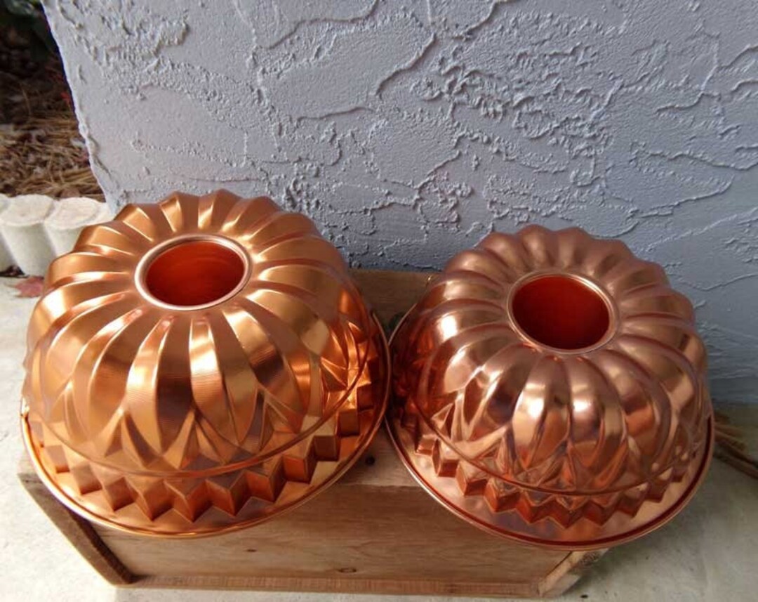 Copper Aluminum Hanging Bundt Pans, Aluminum Copper Bundt Pans, Molds ...