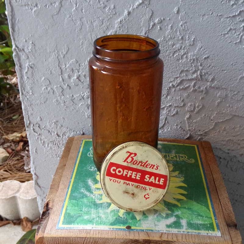 Vintage Coffee Jar - Etsy