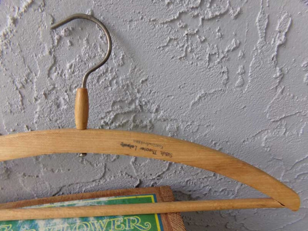 Theater Costume Hanger, Vintage Wooden Hanger, Wooden Hanger, Vintage ...