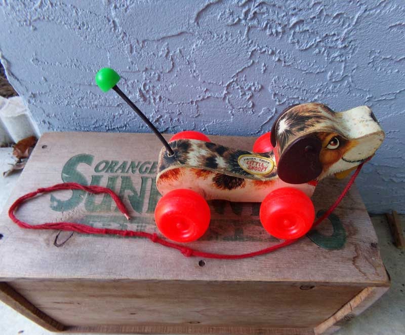 Fisher Price Little Snoopy Pull Toy 1965, Wooden Dog Pull Toy, Vintage Pull Toy, Wooden Pull Toy ...