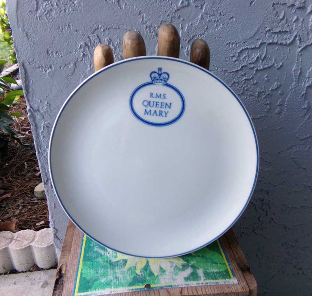 R.M.S. Queen Mary Dish Queen Mary Dinner Plate Cruise Ship - Etsy