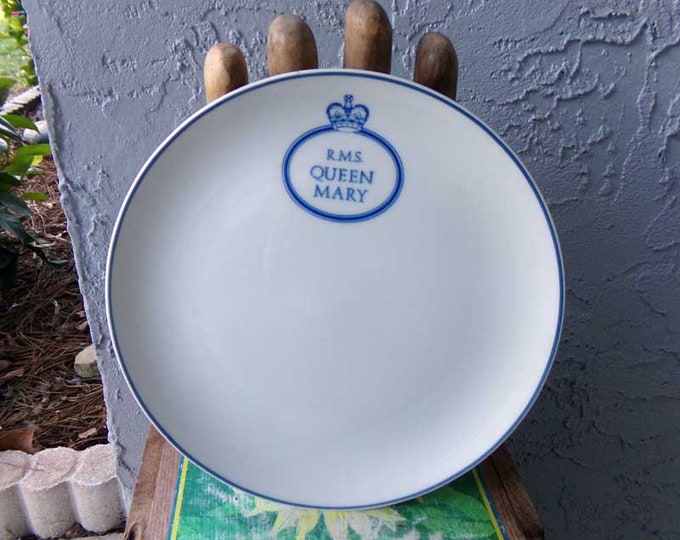 R.M.S. Queen Mary Dish, Queen Mary Dinner Plate, Cruise Ship Dish, R.M ...