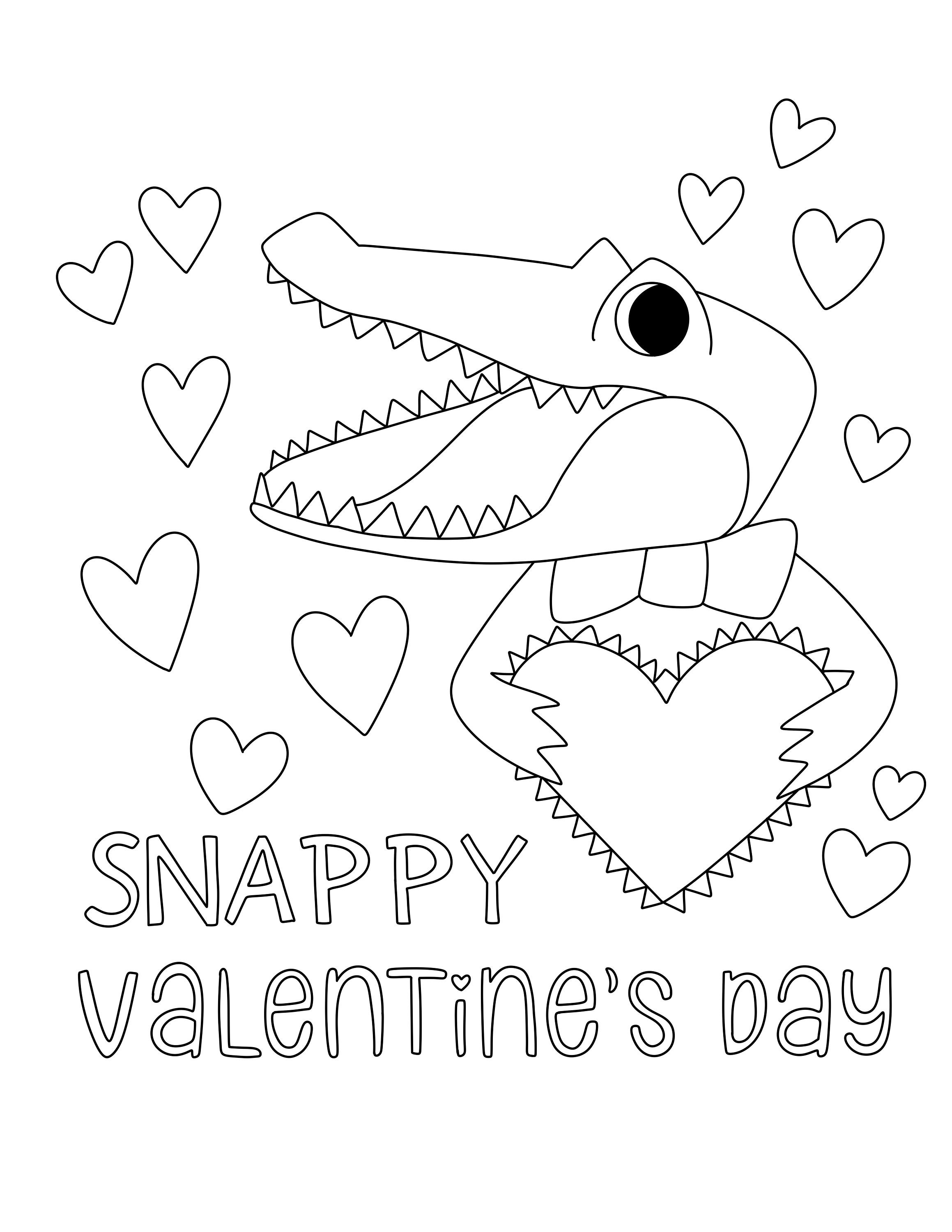 Valentine's Day Coloring Pages, Full-page Coloring Sheets, Valentine ...