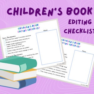Children's Book Editing Checklist, Printable 23-point Checklist for ...