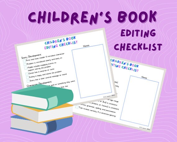 Children's Book Editing Checklist, Printable 23-point Checklist for ...