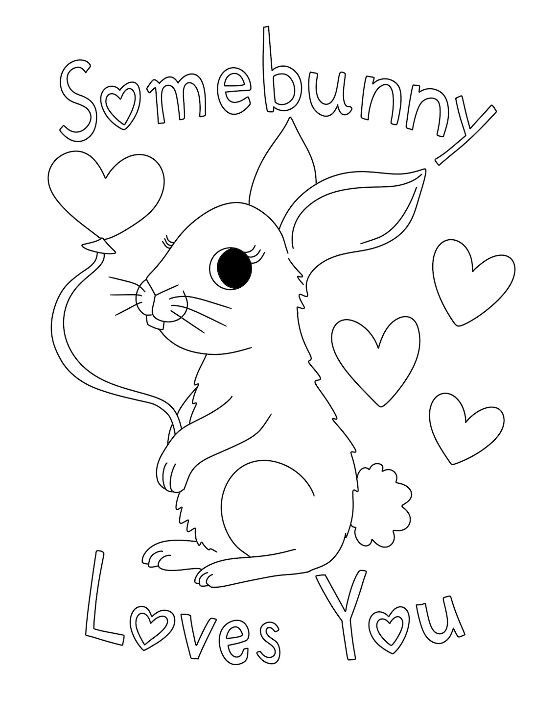 Valentine's Day Coloring Pages, Full-page Coloring Sheets, Valentine ...