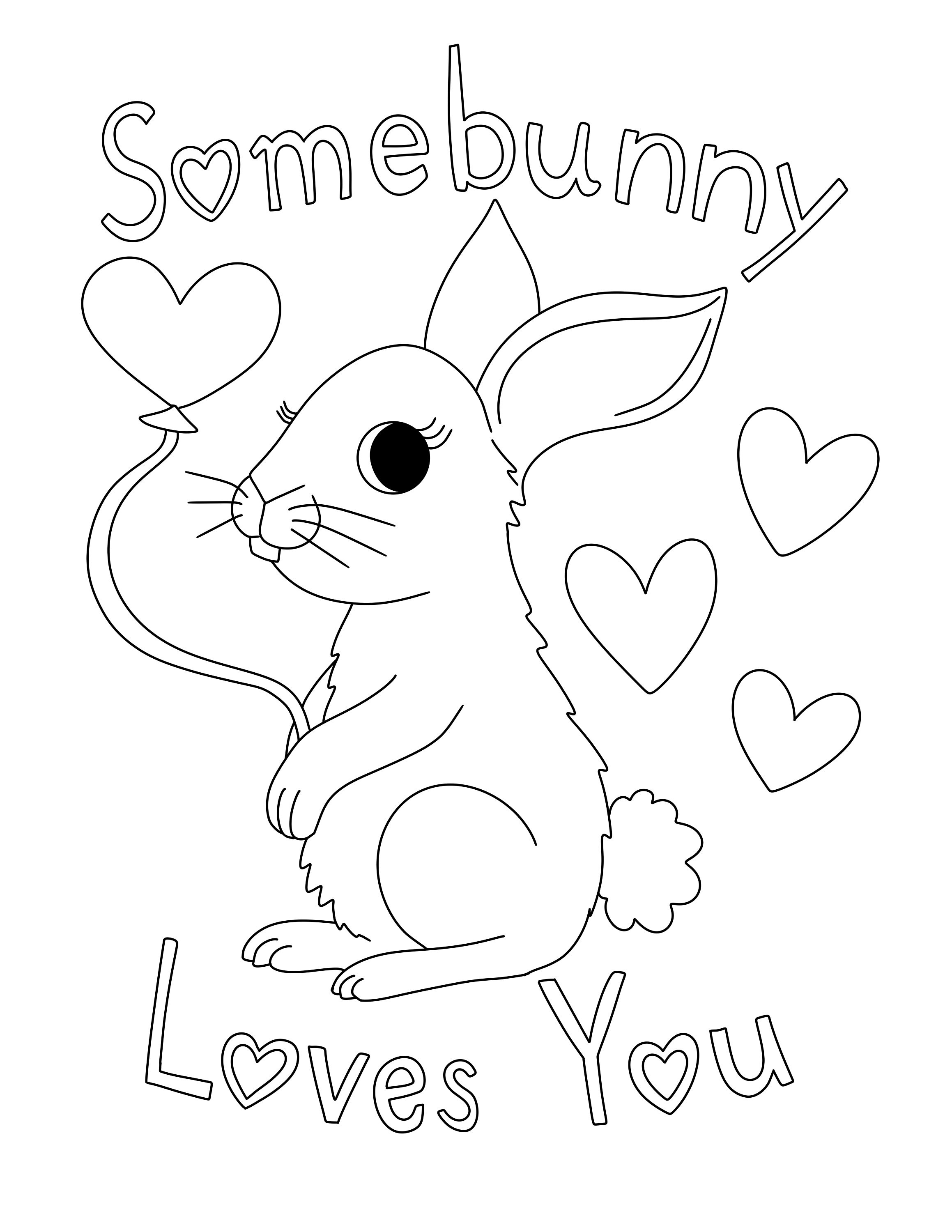 Valentine's Day Coloring Pages, Full-page Coloring Sheets, Valentine ...