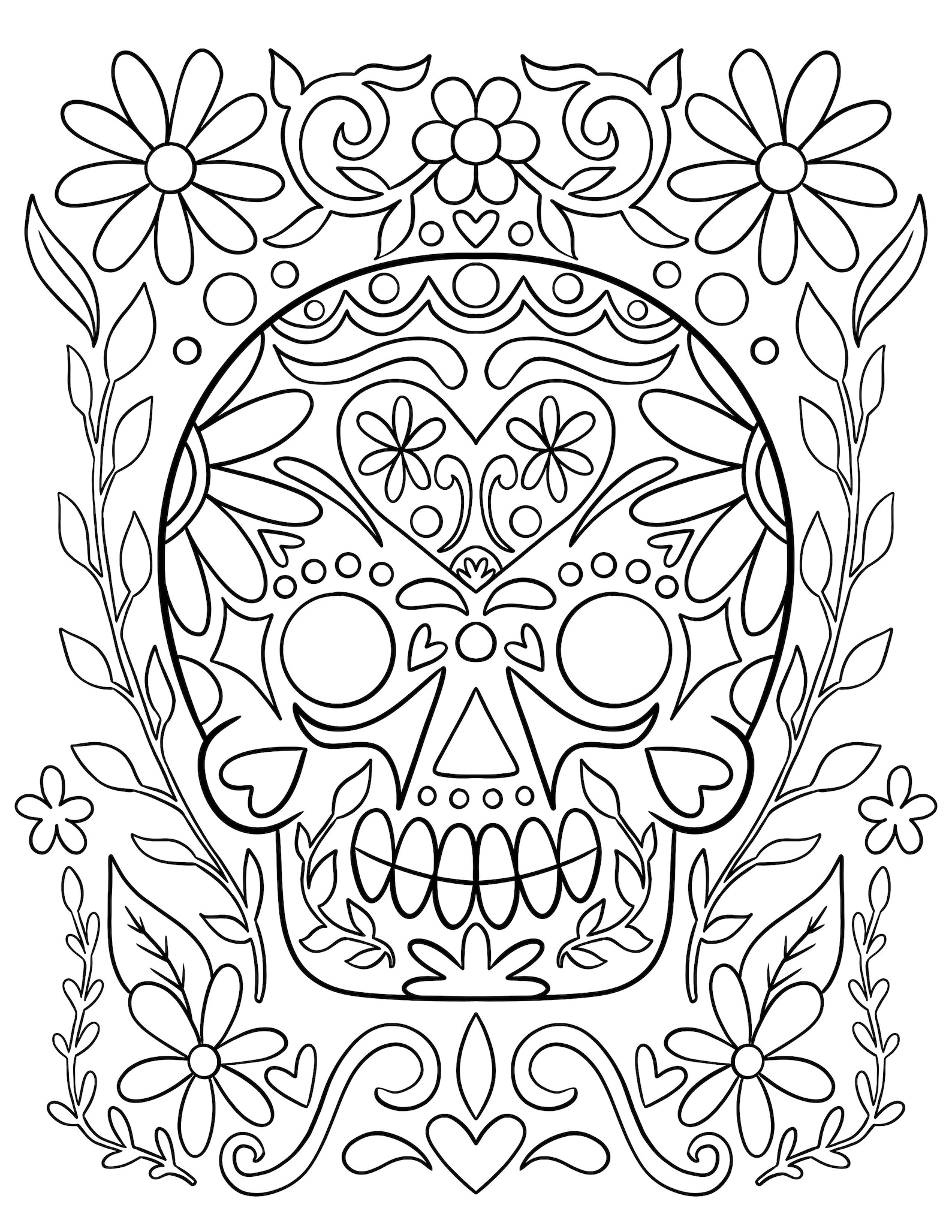 Halloween Coloring Pages, Four Full-page Coloring Sheets, Halloween ...