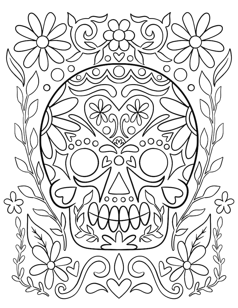 Halloween Coloring Pages, Four Full-page Coloring Sheets, Halloween ...