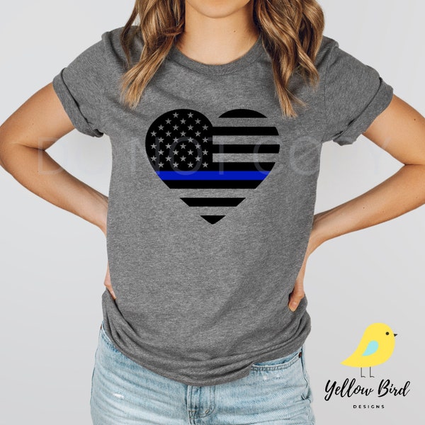 Blue Line Shirts - Etsy