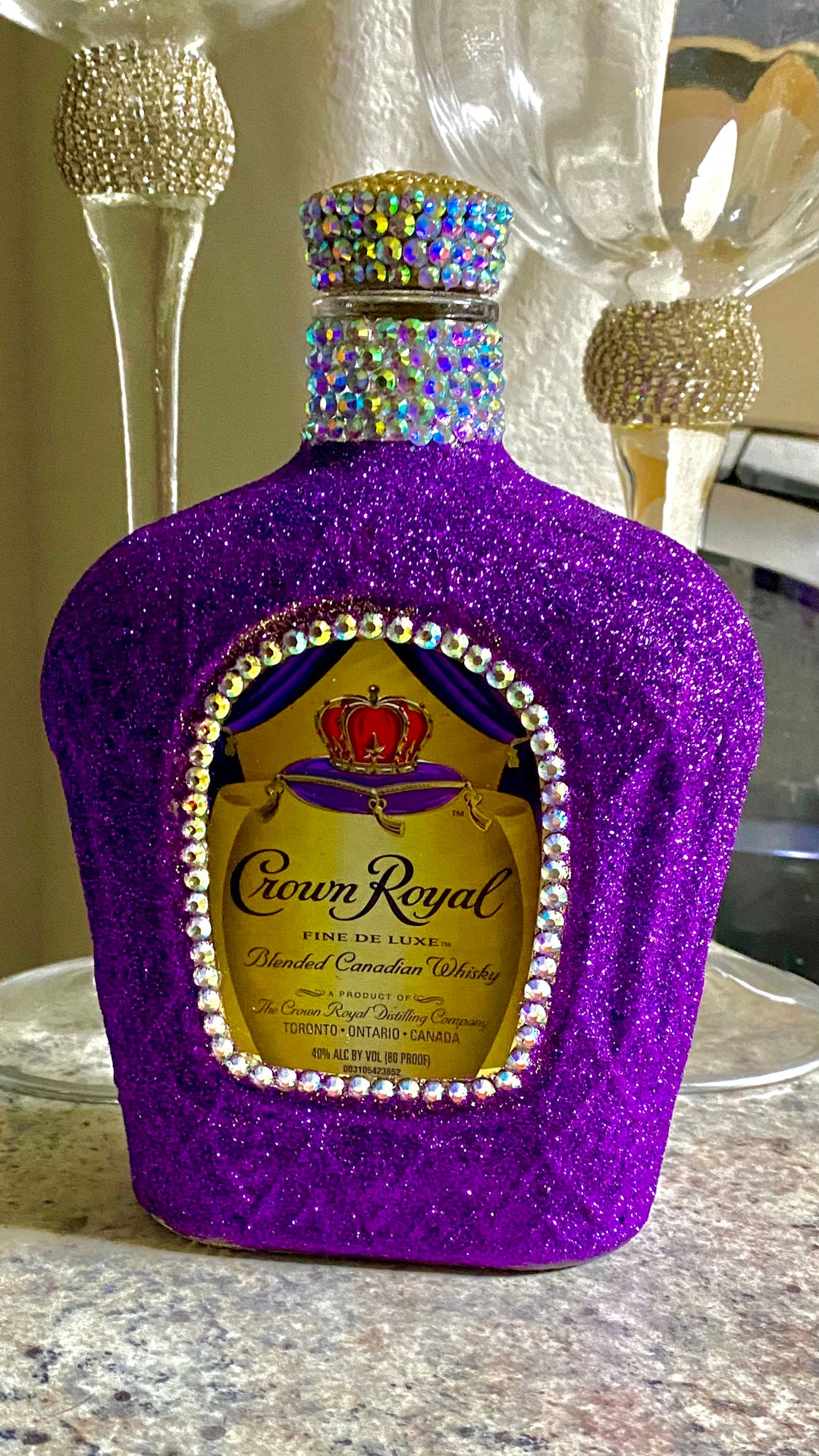 Custom Bling Crown Royal Bottle - Etsy